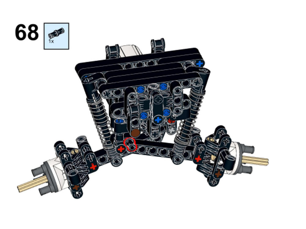 Lego Moc I Beam Front Suspension By Rkhbrickcustoms Rebrickable