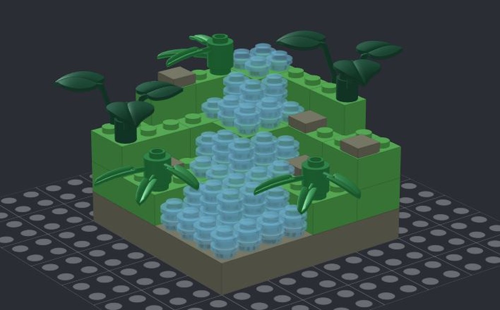 LEGO MOC small waterfall by Mbol_moc | Rebrickable - Build with LEGO