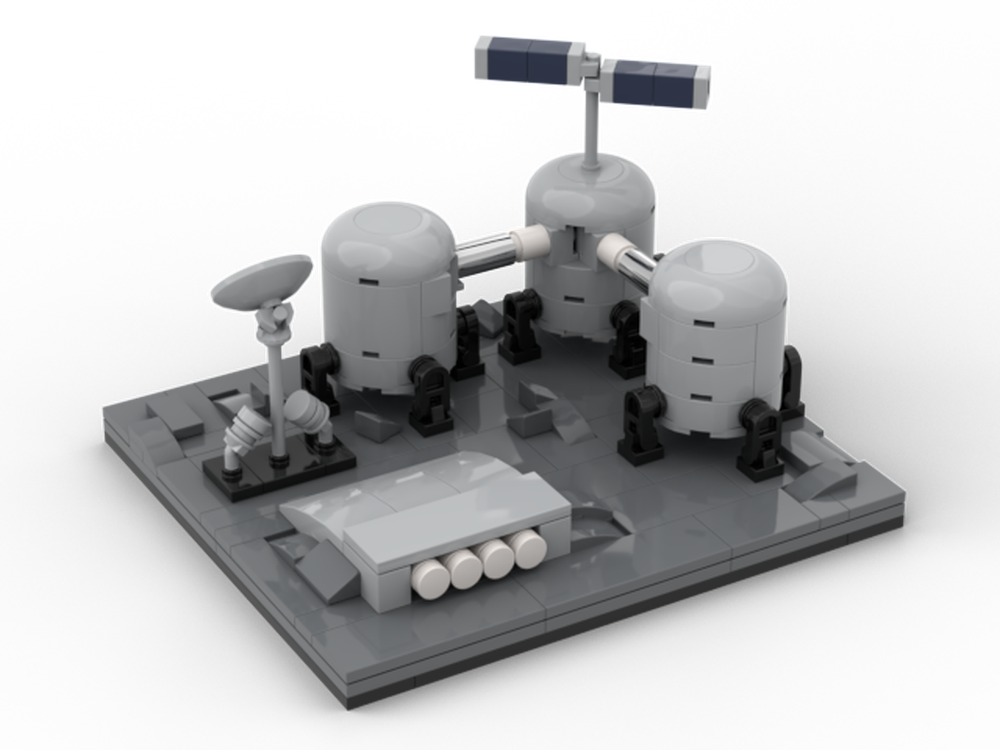 LEGO MOC Soviet style Lunar base by cooluser99 | Rebrickable - Build ...
