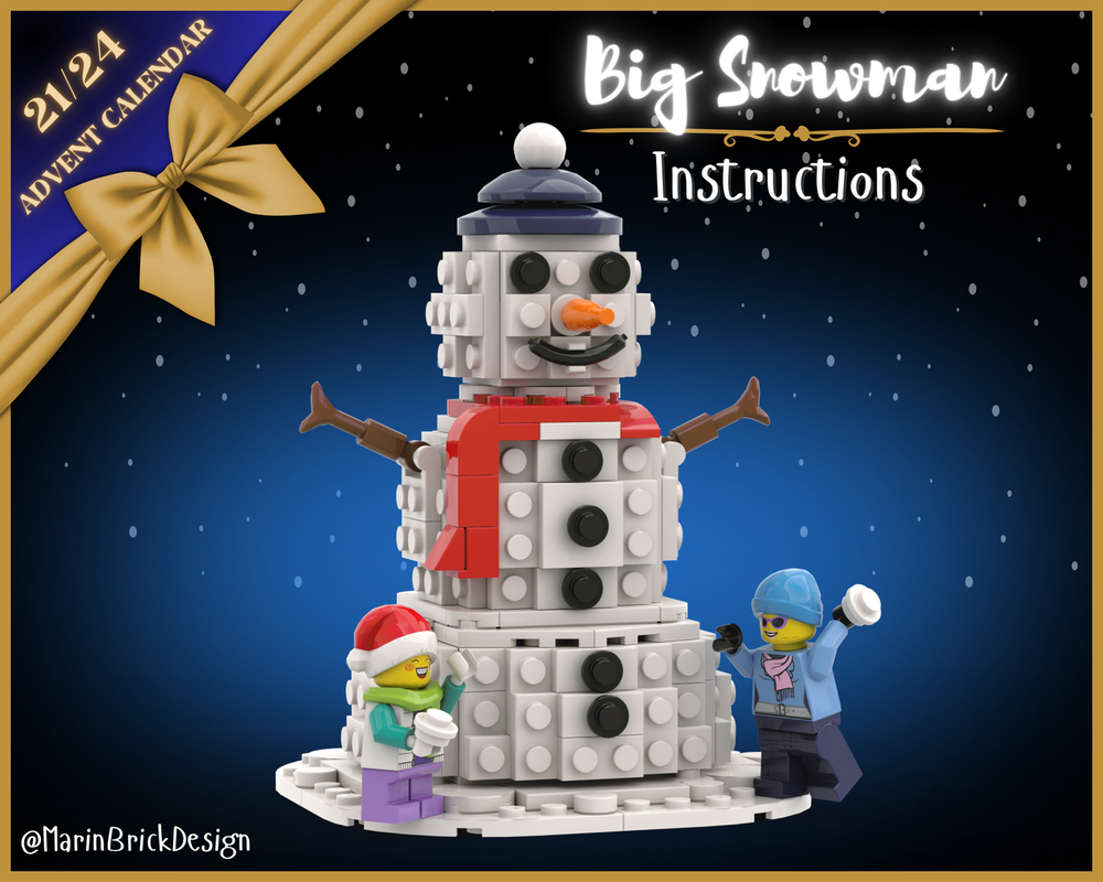 LEGO MOC Lego Christmas Big Snowman MOC - Lego winter village Moc by ...