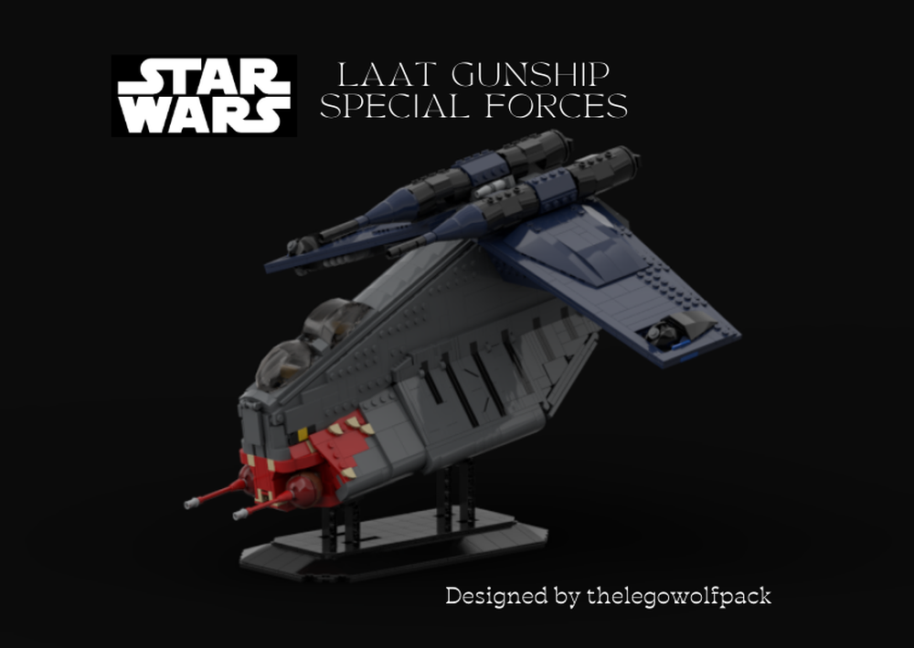 LEGO MOC LAAT gunship custom colorway by thelegowolfpack | Rebrickable ...