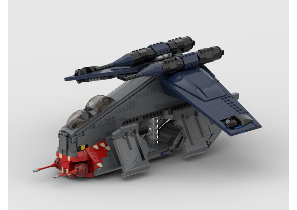 Lego Moc Laat Gunship Custom Colorway By Thelegowolfpack Rebrickable