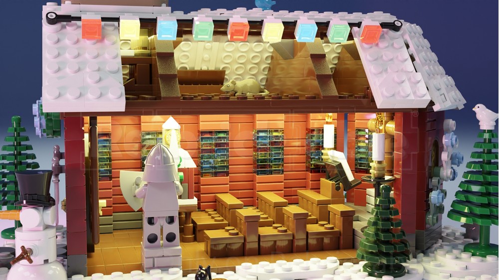 Lego Moc Winter Village Chapel By Steinedieb Rebrickable Build With