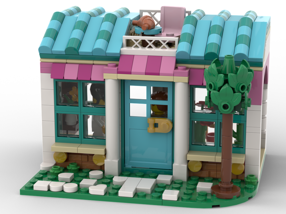 LEGO MOC Flower Shop by Huebre | Rebrickable - Build with LEGO