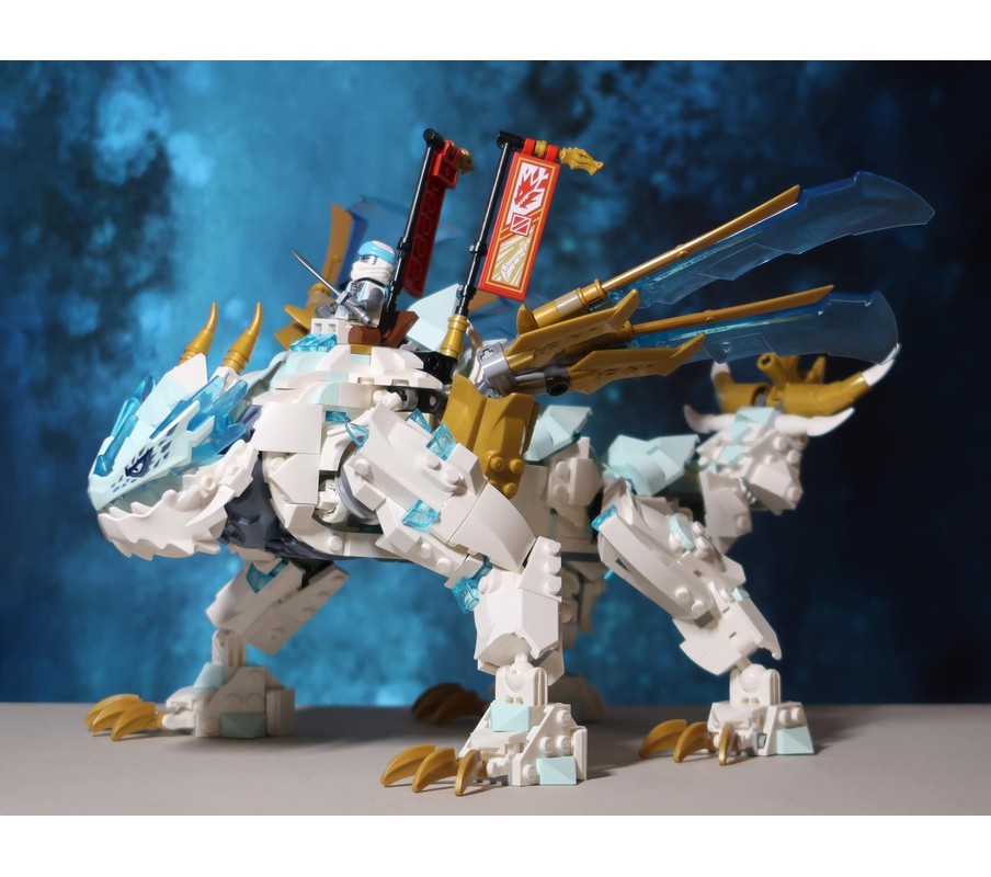 LEGO MOC Ice Dragon Rebuild by re-creator | Rebrickable - Build with LEGO