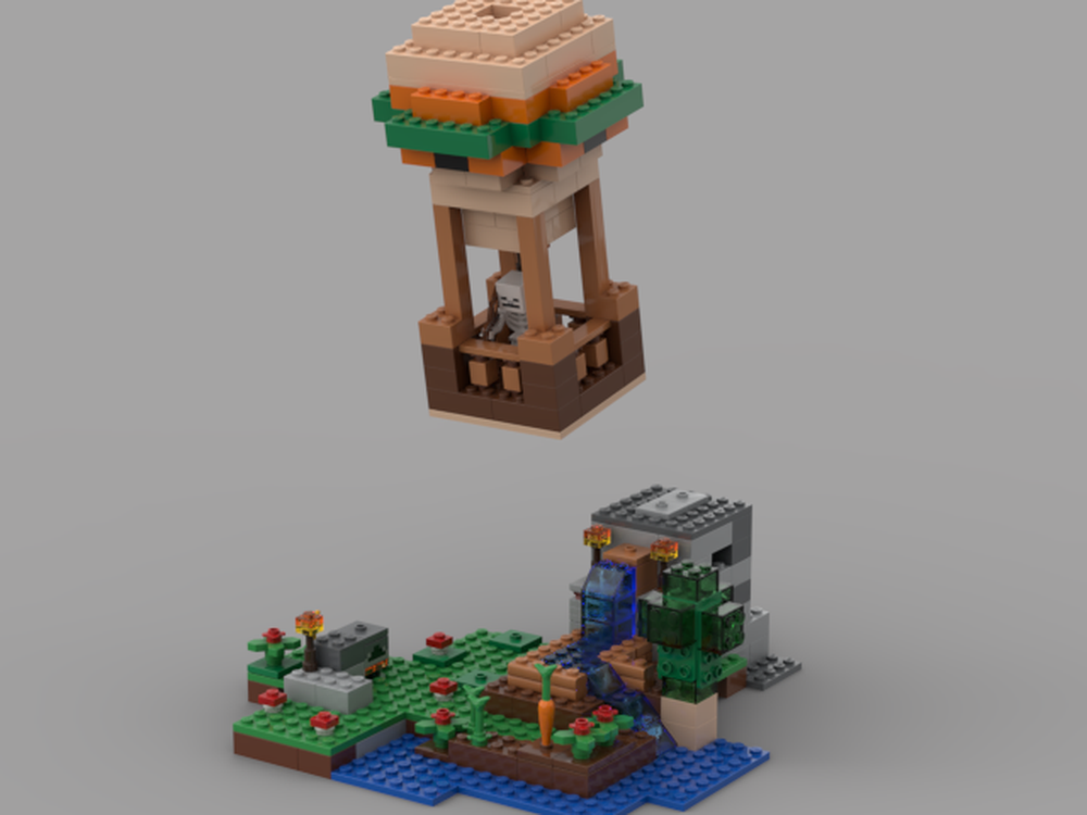 LEGO MOC Minecraft Hot Air Balloon by SirMiguelacho | Rebrickable ...