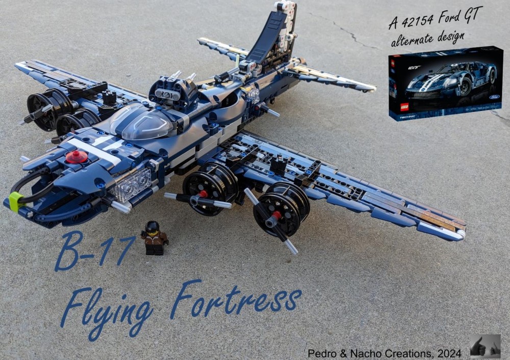 LEGO MOC B-17 Flying Fortress (42154 Ford GT) by jpgon | Rebrickable ...