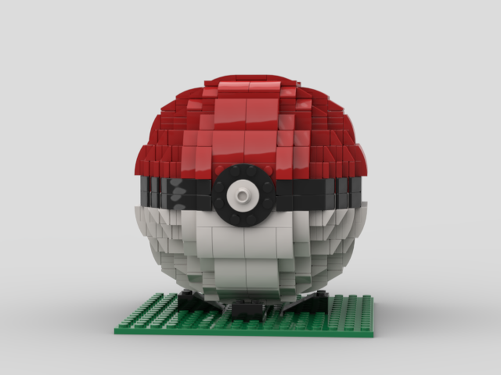 LEGO MOC Pokeball with hinge by 2slaughter1 | Rebrickable - Build with LEGO