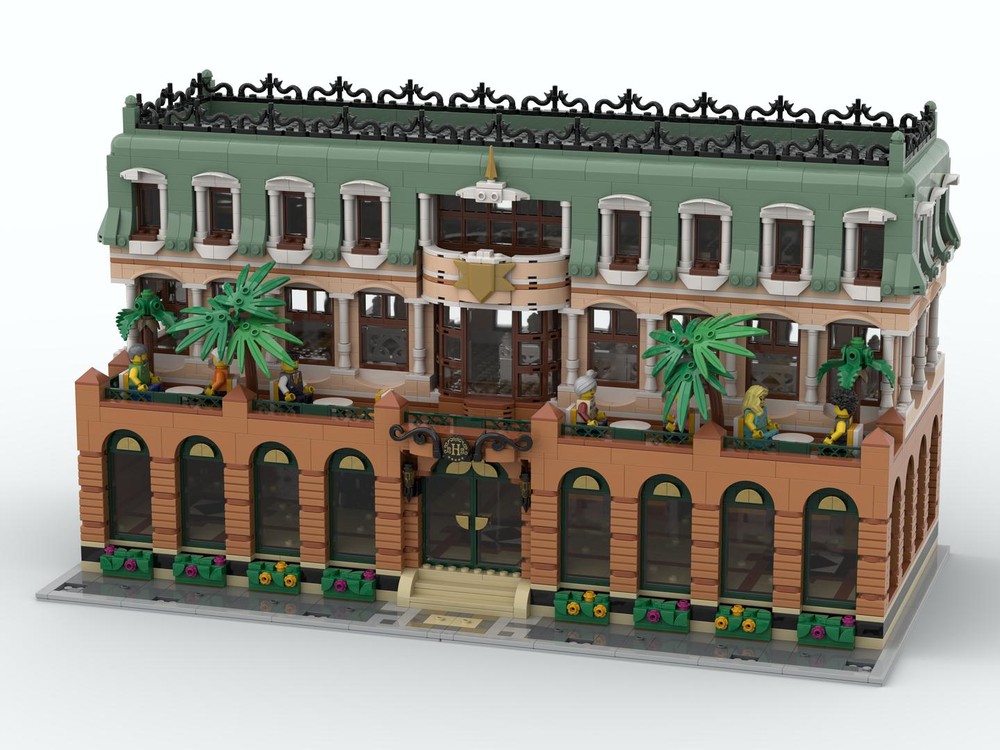 LEGO MOC-167665 Grand Studgate Hotel by TrainsandBricks | Rebrickable ...