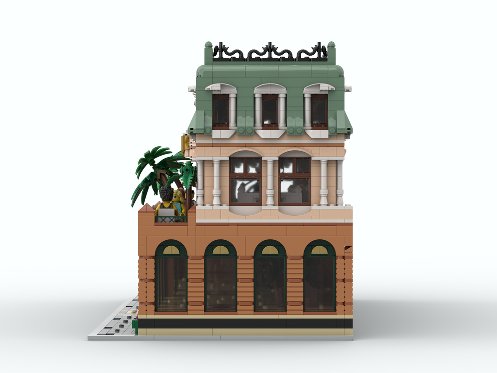 LEGO MOC Grand Studgate Hotel by TrainsandBricks | Rebrickable - Build ...