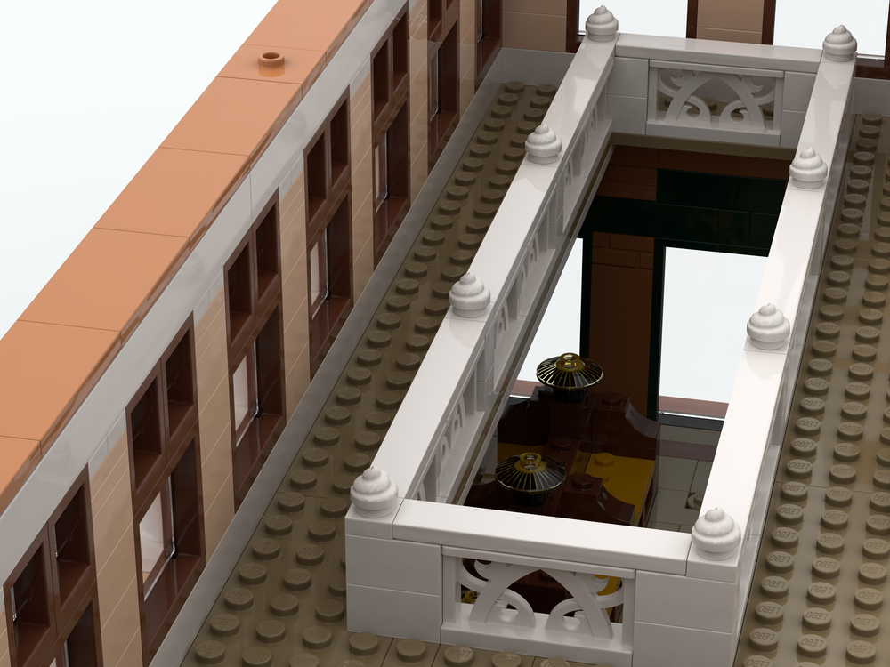 LEGO MOC Grand Studgate Hotel by TrainsandBricks | Rebrickable - Build ...