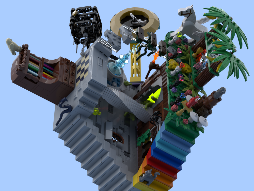 LEGO MOC The Tower of the Warlock Escher by symbioza | Rebrickable ...