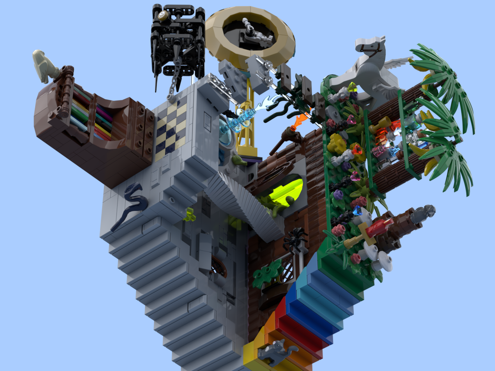 LEGO MOC The Tower of the Warlock Escher by symbioza | Rebrickable ...