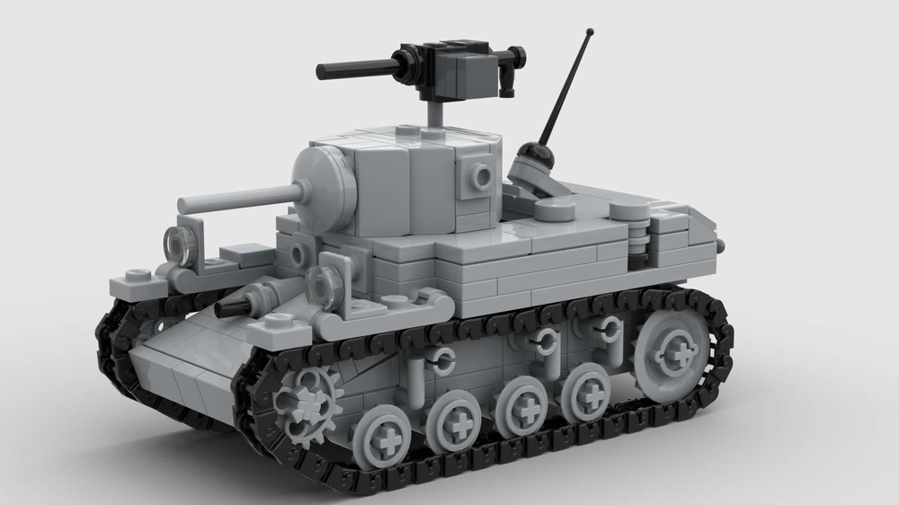 LEGO MOC M3A1 Stuart by Marsu | Rebrickable - Build with LEGO