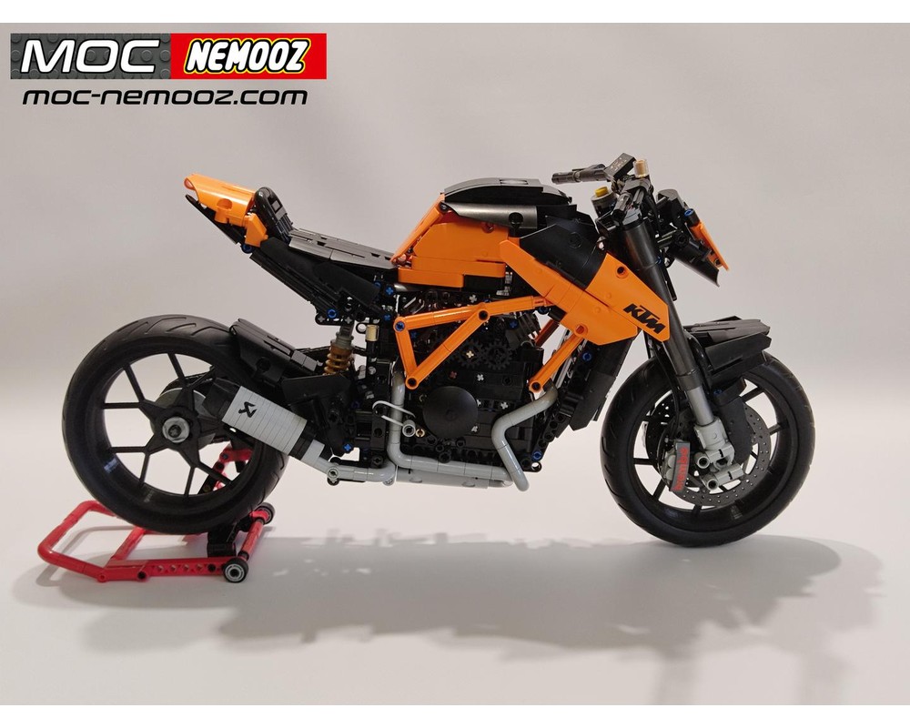 Lego Moc Ktm Duke 1290 15 By Moc Nemooz Rebrickable Build With Lego