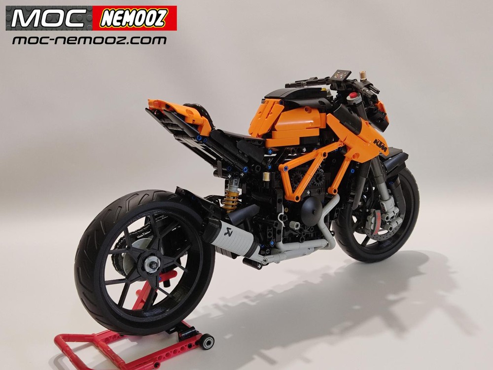 Lego Moc Ktm Duke 1290 15 By Moc Nemooz Rebrickable Build With Lego