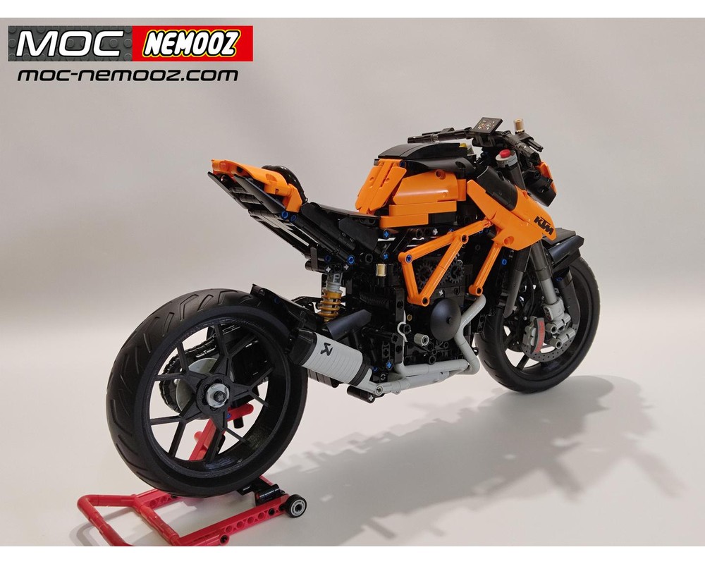Lego Moc Ktm Duke 1290 15 By Moc Nemooz Rebrickable Build With Lego