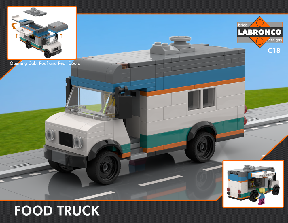 LEGO MOC C18 - Food Truck by Labronco Brick Designs | Rebrickable ...