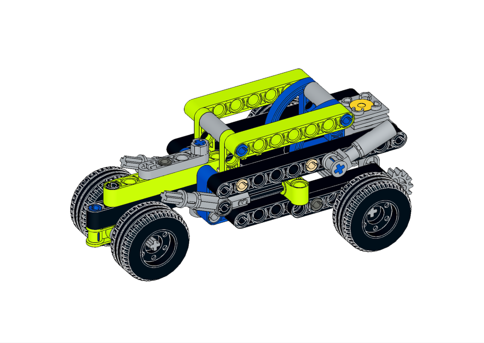 LEGO MOC Hot Rod by NARP | Rebrickable - Build with LEGO