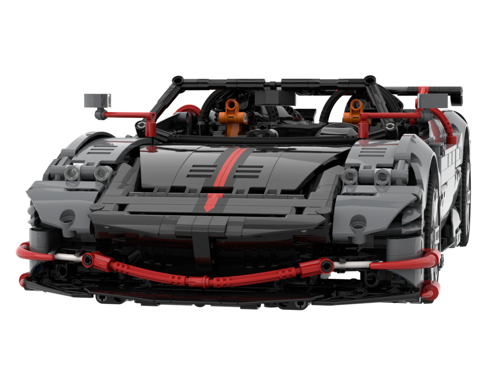 Lego Moc Pagani Huayra Roadster Bc 110 Motorized Version By Mla2