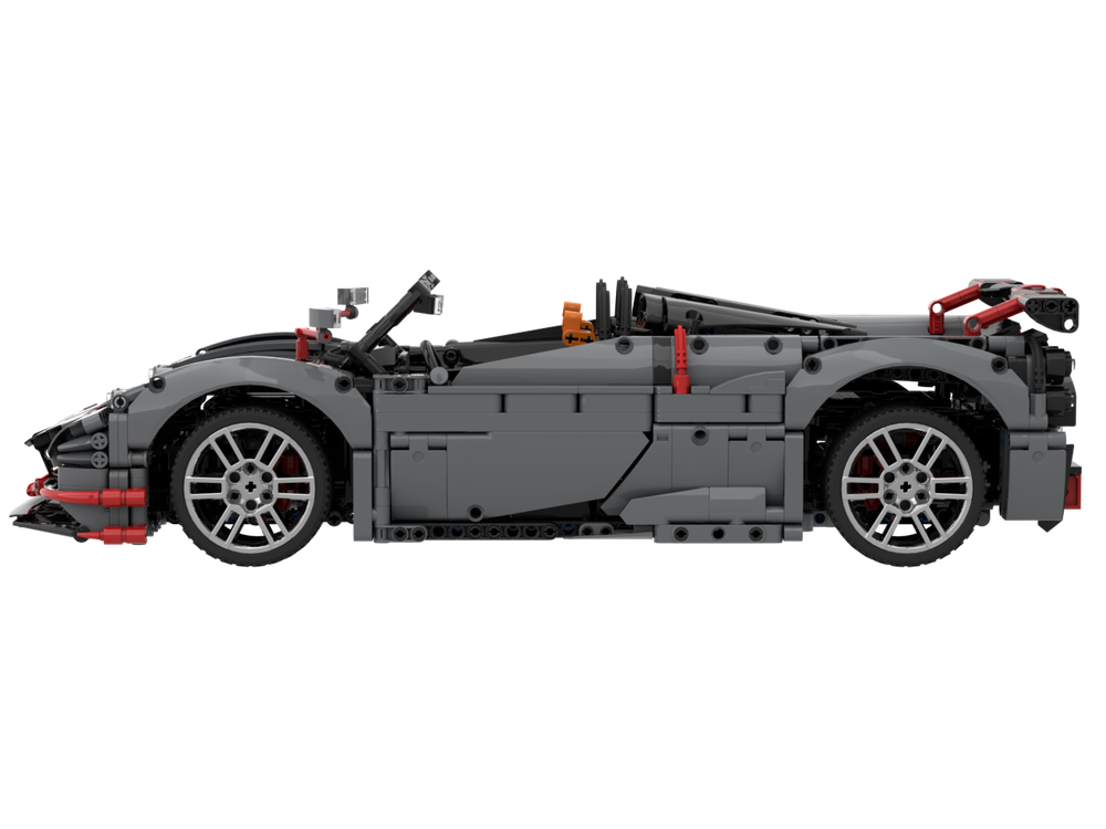Lego Moc Pagani Huayra Roadster Bc 110 Motorized Version By Mla2