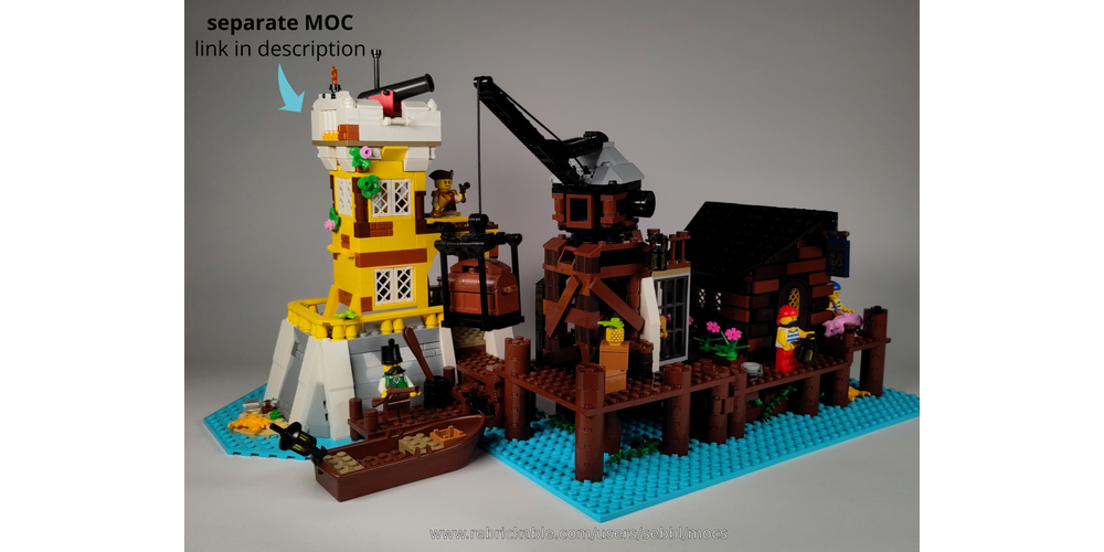 LEGO MOC 21322: Imperial Guards' Tavern and Port - Pirate World: Part 3 ...