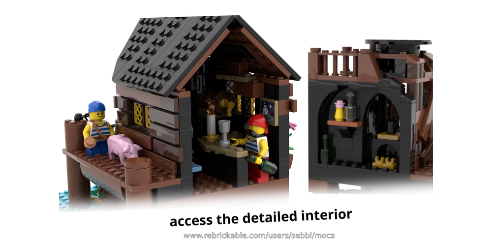 LEGO MOC 21322: Imperial Guards' Tavern and Port - Pirate World: Part 3 ...