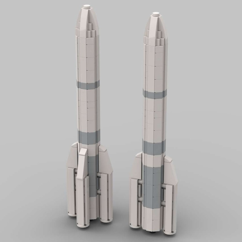 LEGO MOC Ariane 6 (1:220) by TheBlackShark_77 | Rebrickable - Build ...