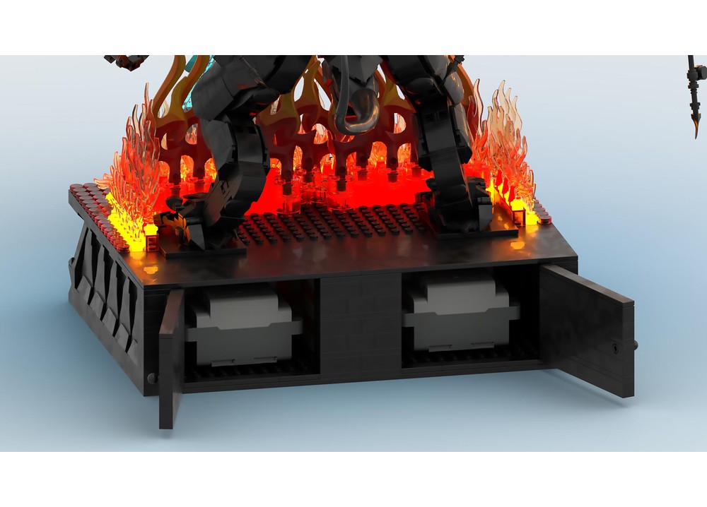 Lego Moc Balrog Vs Gandalf By Roletti947 Rebrickable Build With Lego