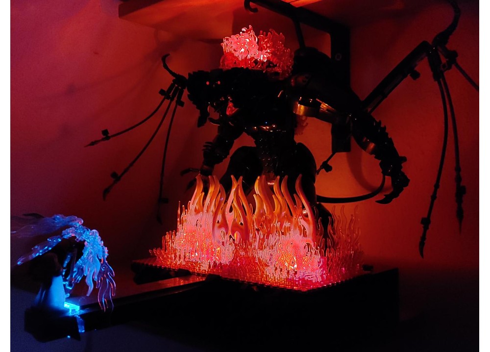 Lego Moc Balrog Vs Gandalf By Roletti947 Rebrickable Build With Lego