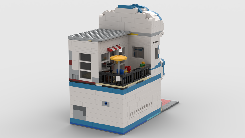 Lego Moc Rebricked Candy Shop Mini Modularbuilding By Fuganater
