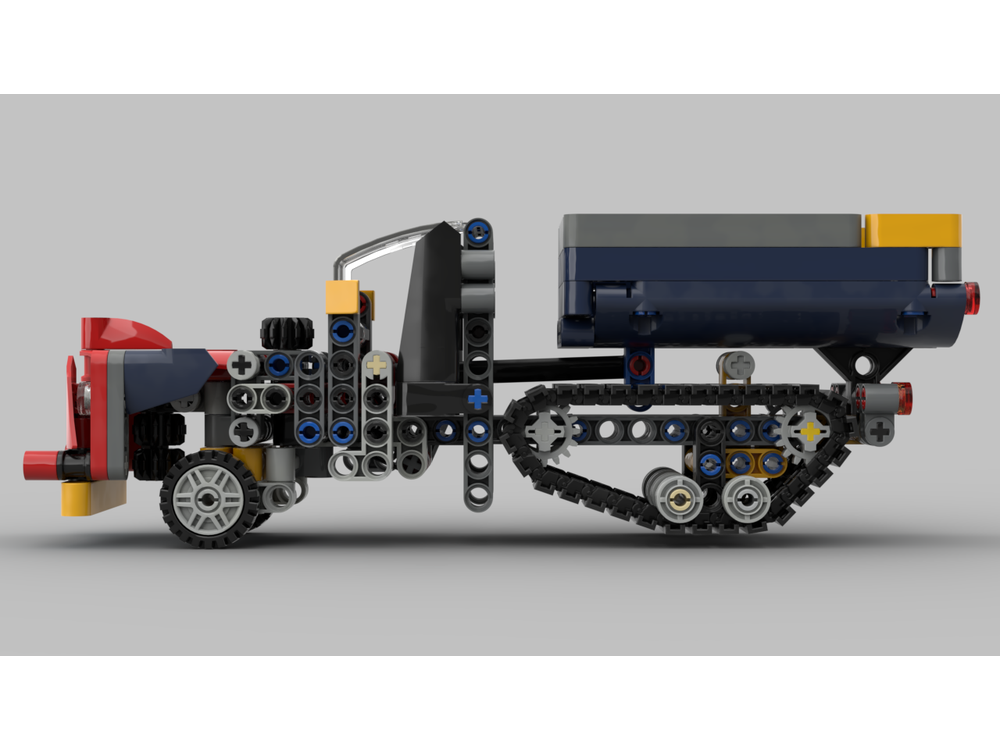 LEGO MOC 42147+42148 Half-track Truck [series: "Road"] (combination) by ...