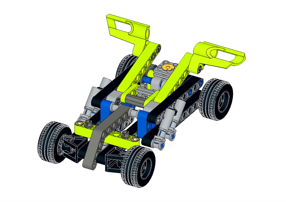 LEGO MOC Tractor Hot Rod Pull by NARP | Rebrickable - Build with LEGO