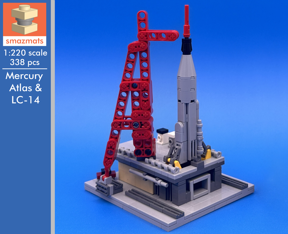 LEGO MOC Mercury Atlas & LC-14 [1:220 scale] by smazmats | Rebrickable ...