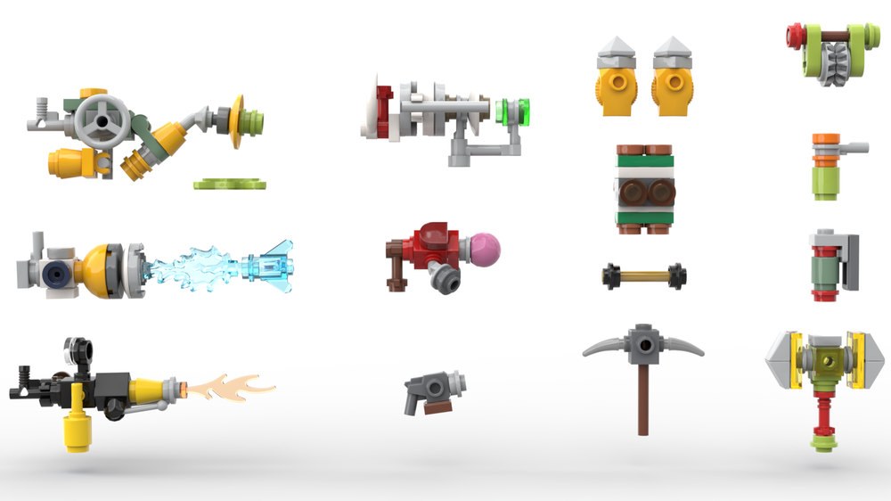 LEGO MOC Deep Rock Galactic Driller Weapons (Driller Not Included) by ...
