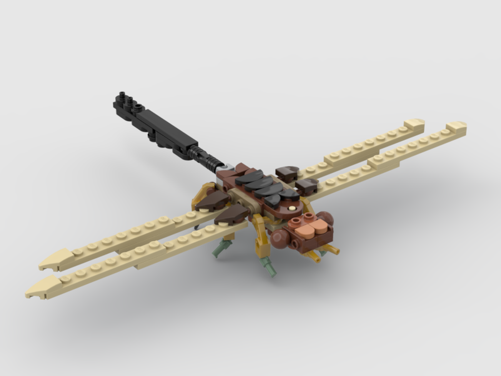 Lego Moc The Insect Collection Brown Hawker Dragonfly By Theimmortal Rebrickable Build