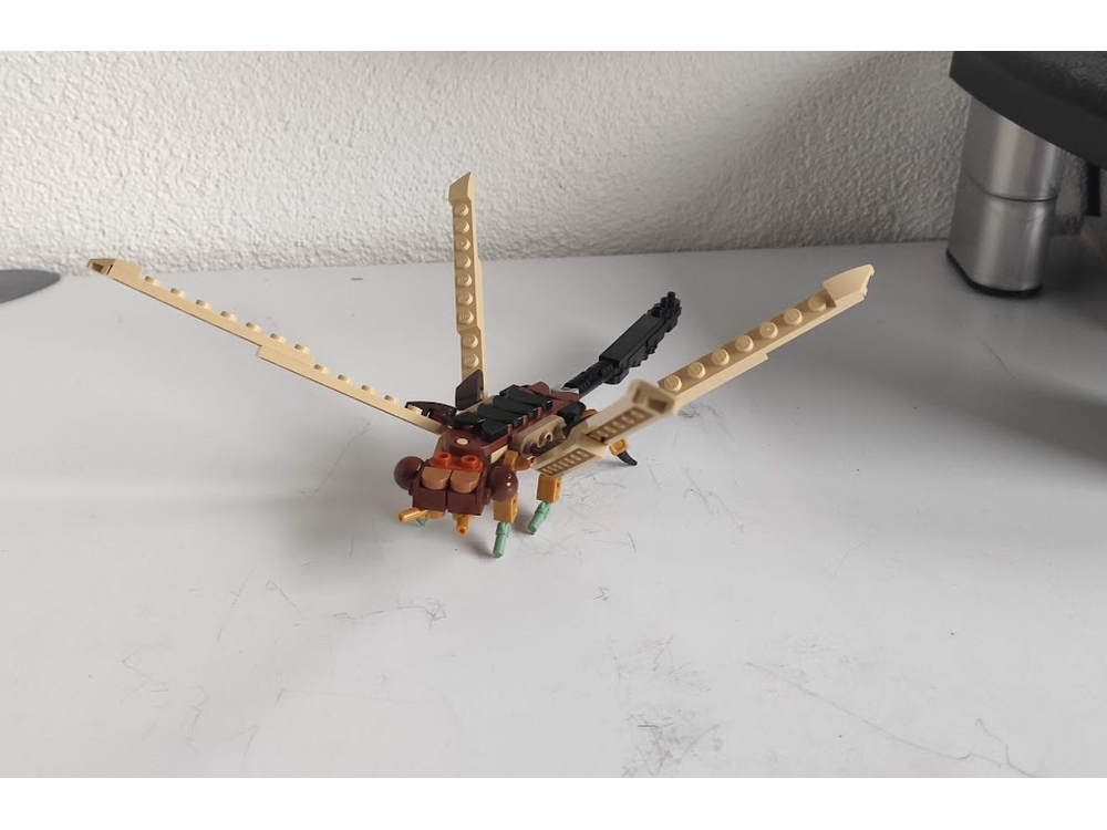Lego Moc The Insect Collection Brown Hawker Dragonfly By The