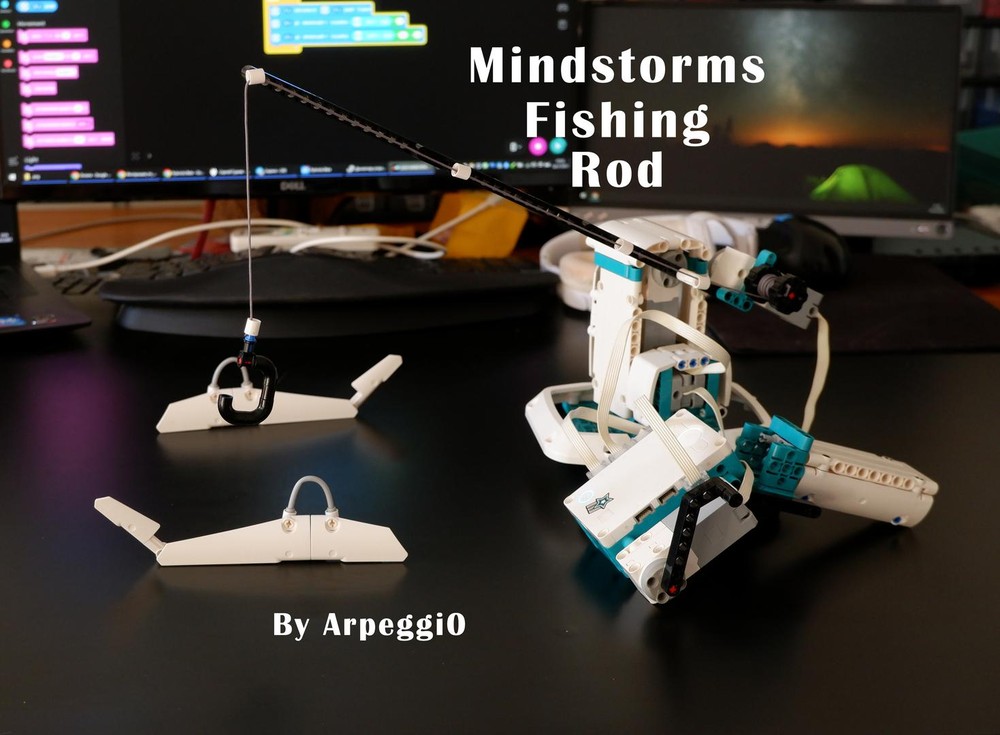 LEGO MOC Remote Fishing Rod by Arpeggi0 | Rebrickable - Build with LEGO