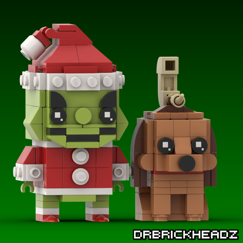 LEGO MOC The Grinch + Max Brickheadz by DrBrickheadz | Rebrickable ...