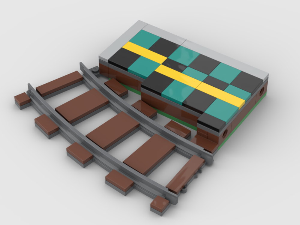 LEGO MOC train station curved by Lego-my-lego-eggo | Rebrickable ...