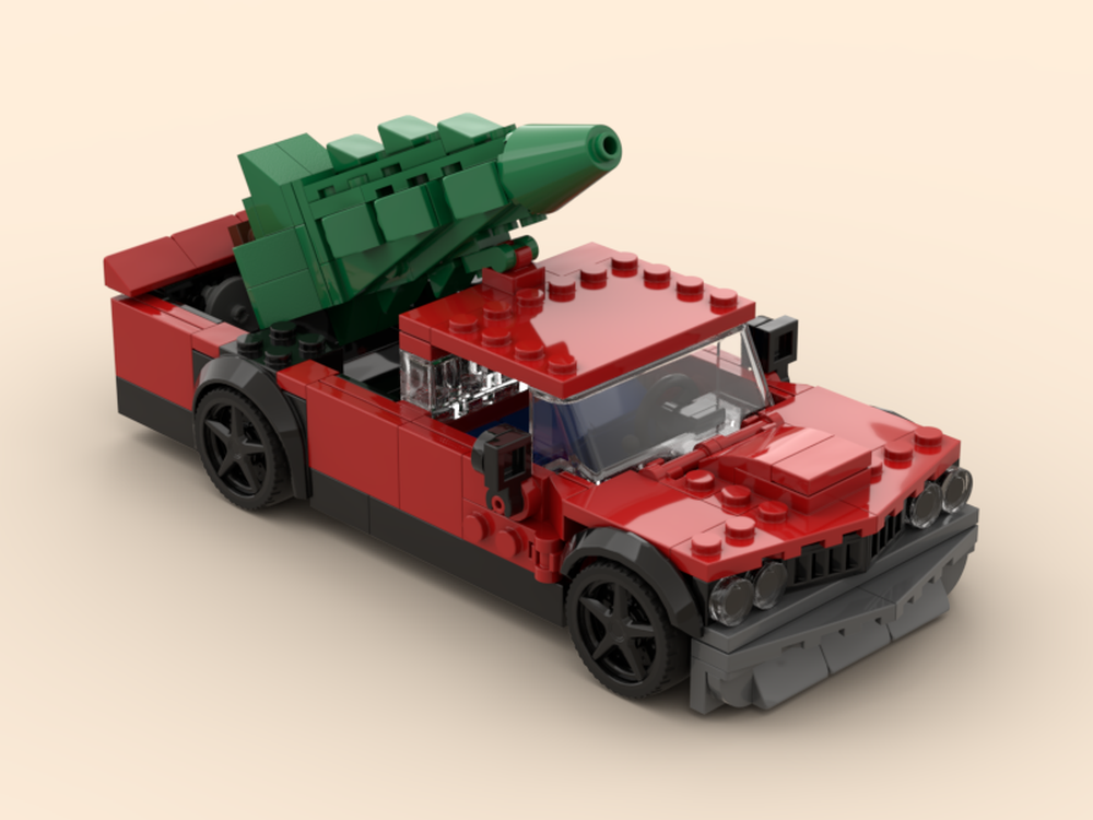 LEGO MOC Modded Datsun 620 Christmas edition by Xayadude | Rebrickable - Build with LEGO