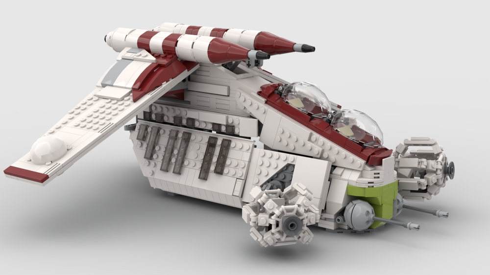 LEGO MOC Republic attack Gunship (The clone wars Version) by MindBrick | Rebrickable - Build ...