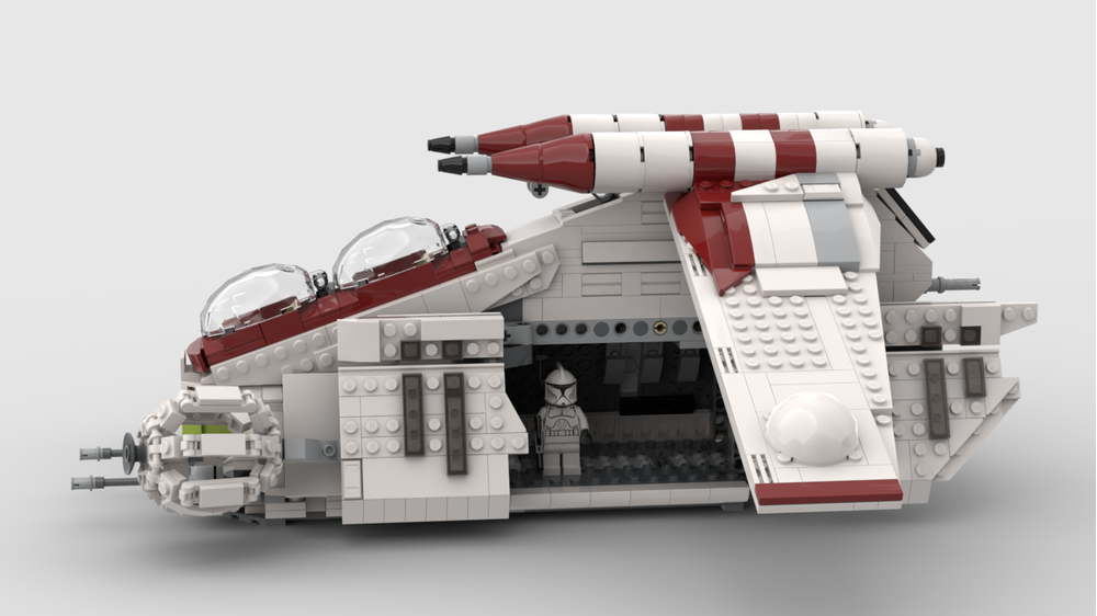 Lego Moc Republic Attack Gunship The Clone Wars Version By Mindbrick