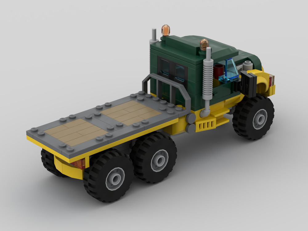 Lego Moc Custom Flatbed Truck By Haulingbricks Rebrickable Build