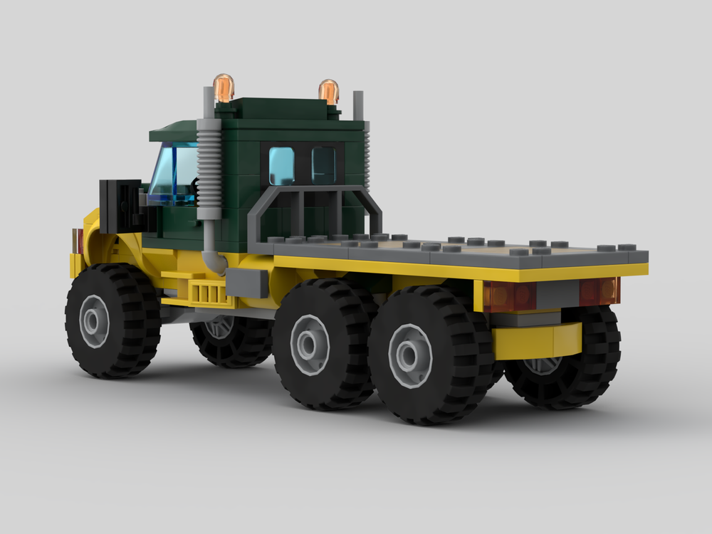 Lego Moc Custom Flatbed Truck By Haulingbricks Rebrickable Build