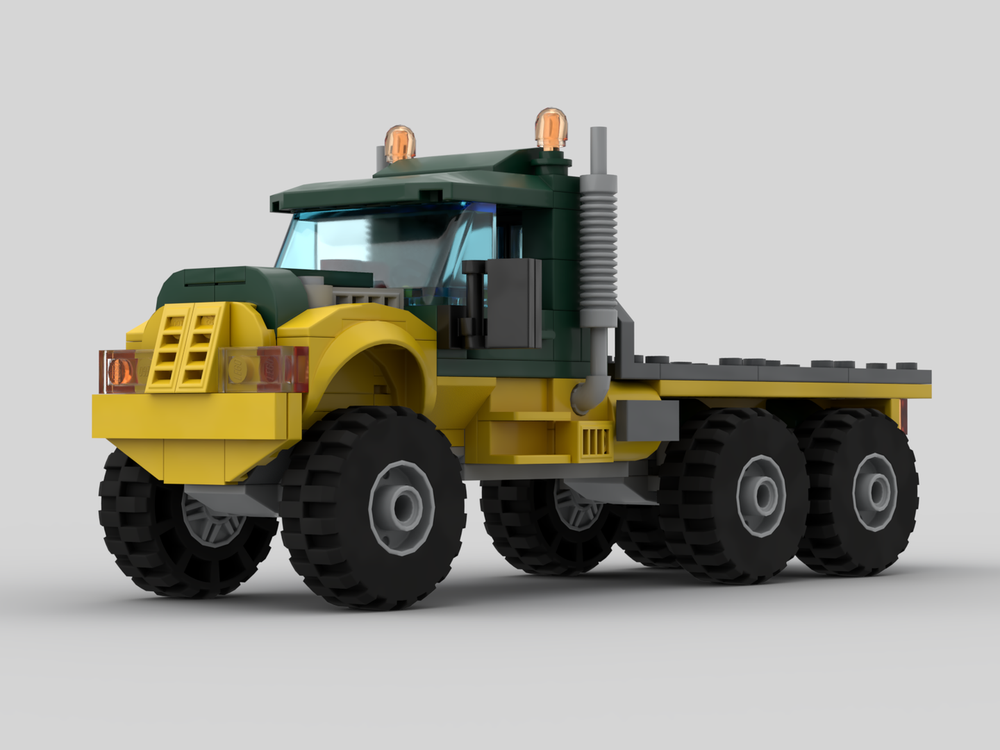 Lego Moc Custom Flatbed Truck By Haulingbricks Rebrickable Build