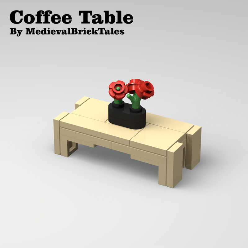 LEGO MOC Modern Coffee Table by BrickTales | Rebrickable - Build with LEGO