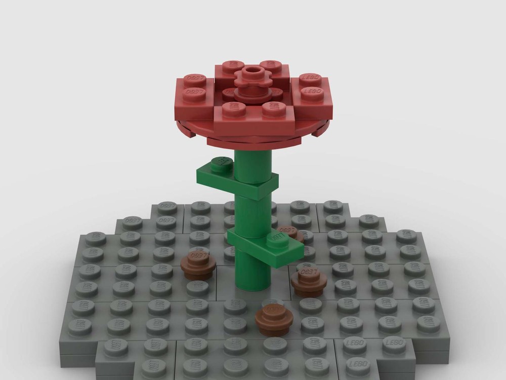 LEGO MOC Rose by Txizu | Rebrickable - Build with LEGO