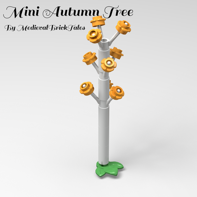 LEGO MOC Mini Autumn Tree by BrickTales | Rebrickable - Build with LEGO