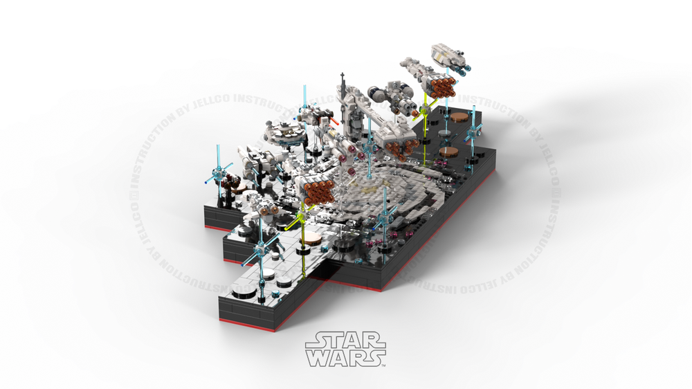 Lego Moc Micro Diorama Rebel Alliance Fleet 2023 By Jellco